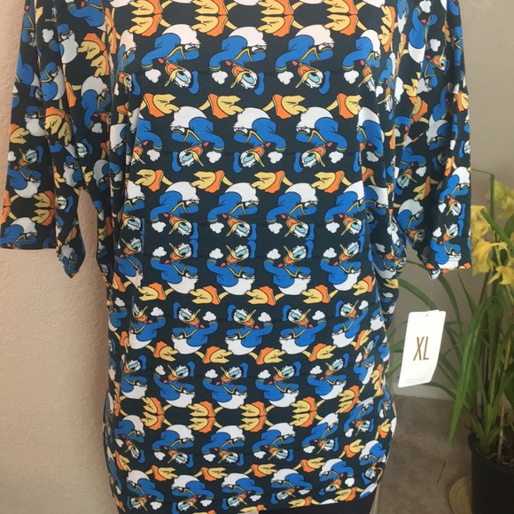 LuLaRoe | Tops | Xl Irma Blouse Features Donald Duck | Poshmark